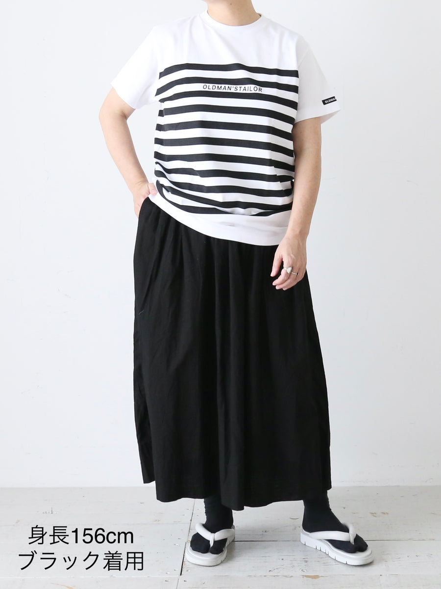 OLDMAN'S TAILOR ボーダープリントクルーS/STEE [m1238] – CREER