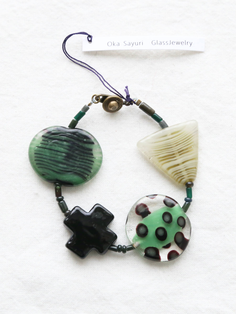 Oka Sayuri Glass Jewelry 岡小百合 日本製 Sayuri GlassJewelry ブレスレット – CREER