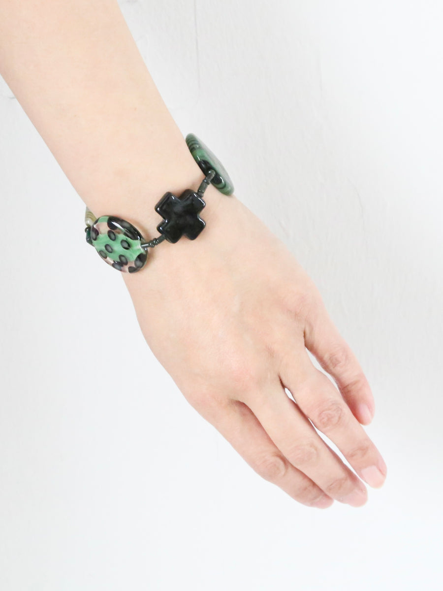 Oka Sayuri Glass Jewelry 岡小百合 日本製 Sayuri GlassJewelry ブレスレット – CREER